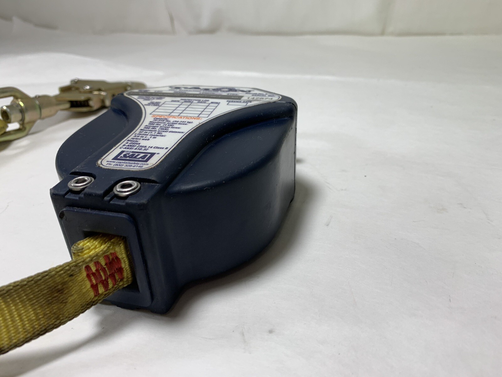 DBI SALA Talon 3101001 8ft 310lbs Quick Con Self Retracting Lifeline ...