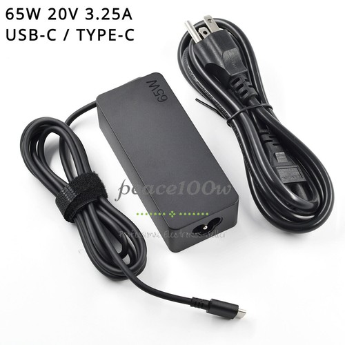 65W USB C Type C Charger for Lenovo ThinkPad T580s T490 T490s T495 ...