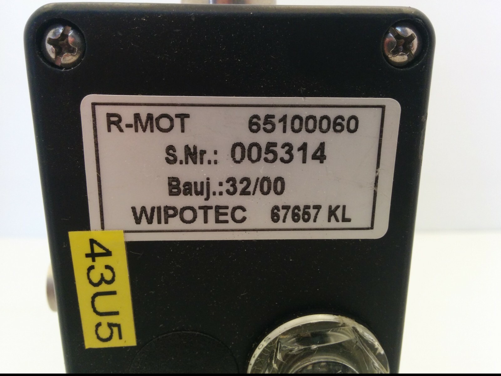 WIPOTEC 65100060 R-MOT INTERFACE, 67657 KL, 42V V3.7 | eBay