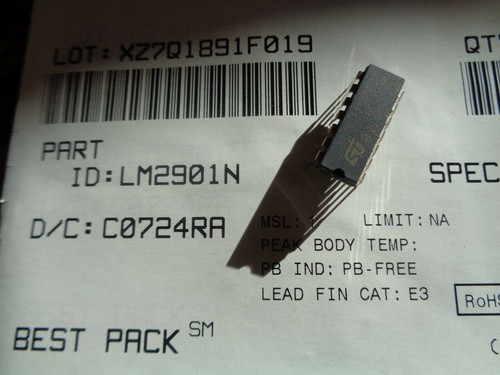 Lot of 500PCS "NEW" LM2901N/NOPB P-DIP-14 QUAD COMPARATOR NATIONAL SEMI ...