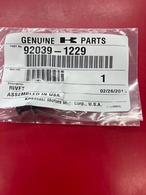 ***NOS KAWASAKI 92039-1229 sub by 92039-0776 RIVET | eBay