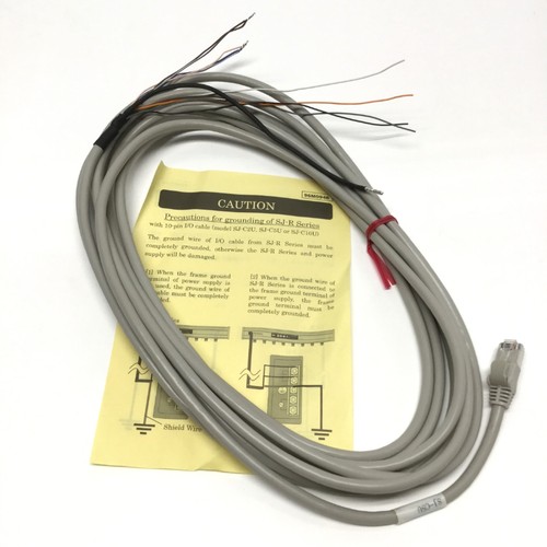 Keyence SJ-C5U Static Eliminator Sheath Sensing Ionizer I/O Power Cable ...
