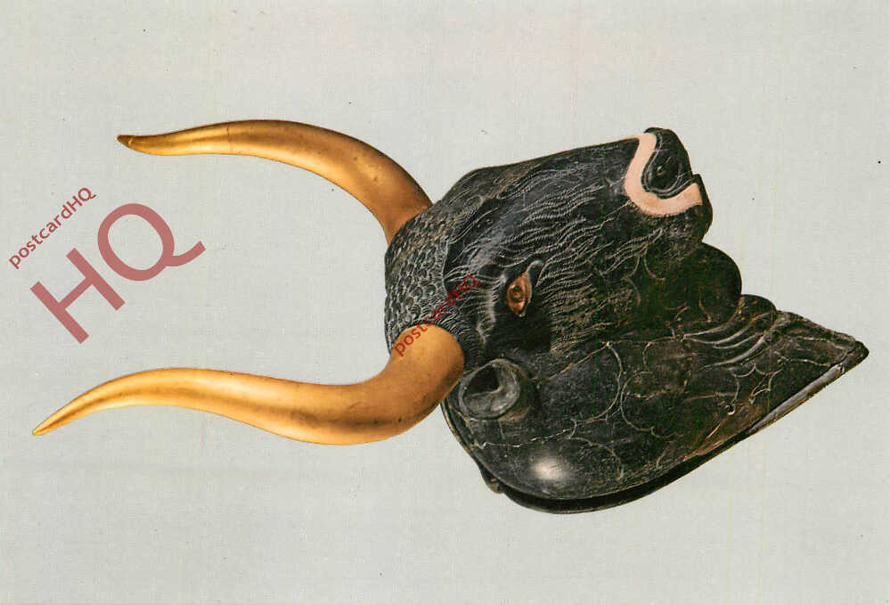 Postcard: Heraklion Museum, Rhyton, Shape of Bull's Head, Knossos ...
