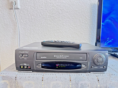 VHS VCR Multitec VR 4302 HiFi Stereo Longplay 6HEAD Videorecorder ...