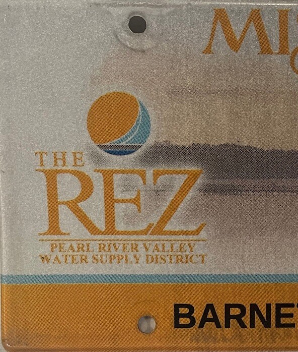 LOW #57 ROSS BARNETT RESERVOIR REZ PARK license plate Dam PRVWSD ...