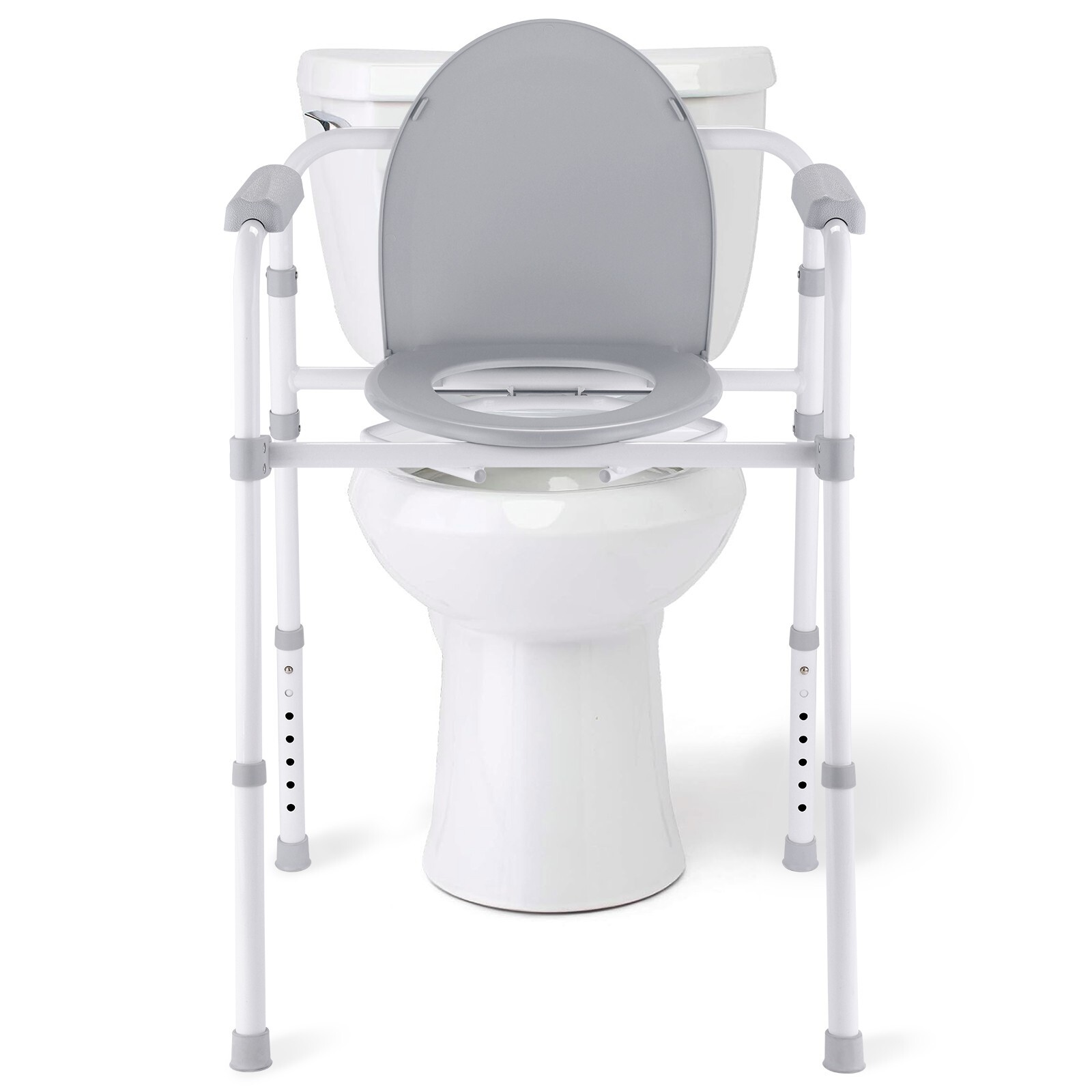 Multifunction 3-in-1 Bedside Commode Toilet Raised Seat Toile Safety ...