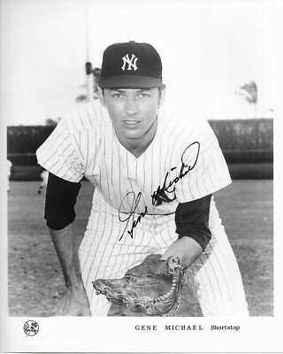 GENE MICHAEL Autographed Signed 8x10 VINTAGE Baseball Photo New York ...