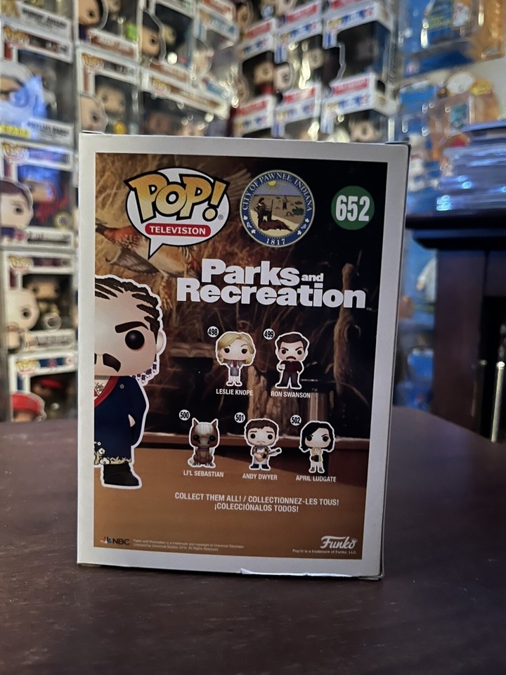 Funko Pop! Vinyl: Ron Swanson (w/ Cornrows) - Exclusive) #652 ...