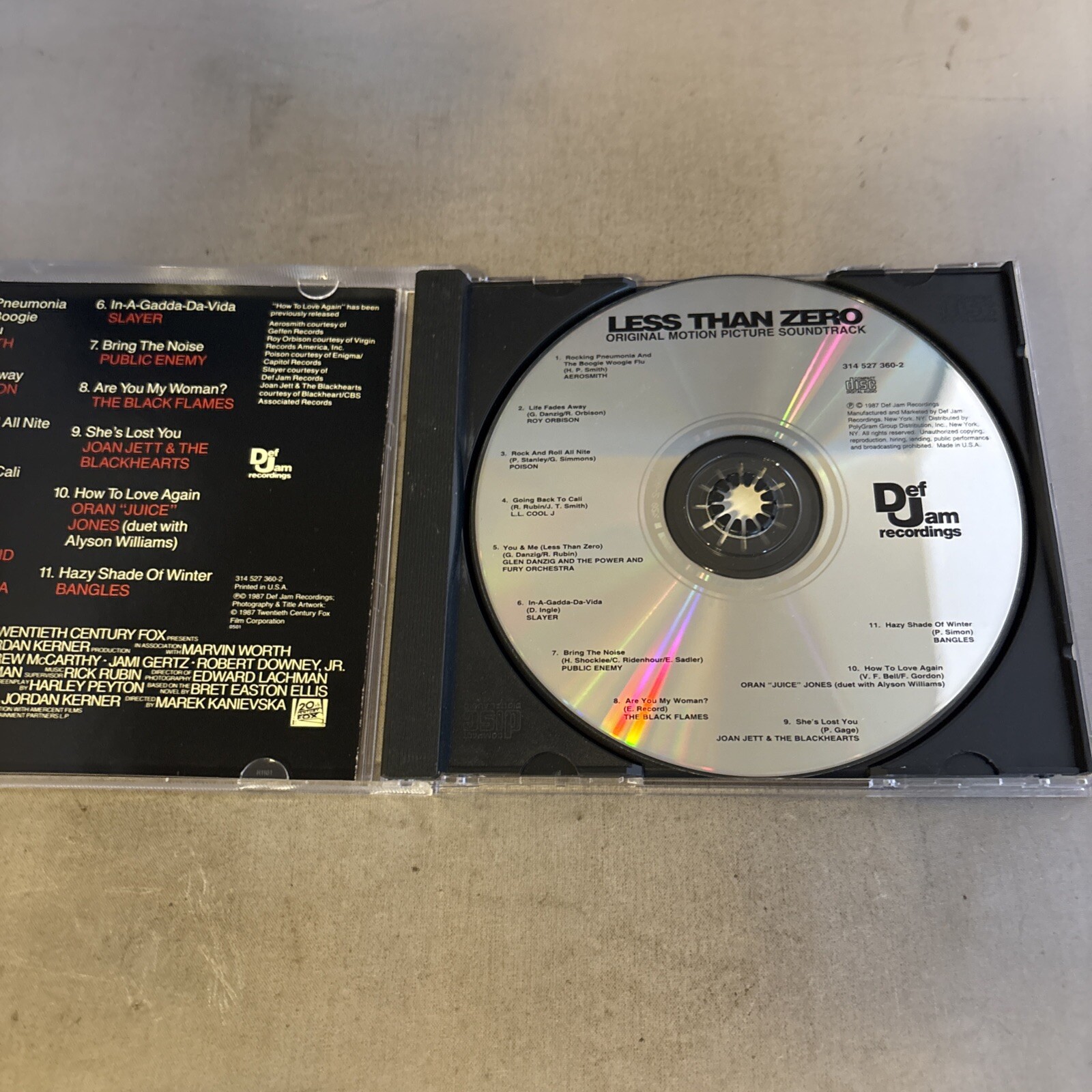 Less Than Zero by Original Soundtrack (CD, May-1995, Def Jam (USA)) for ...