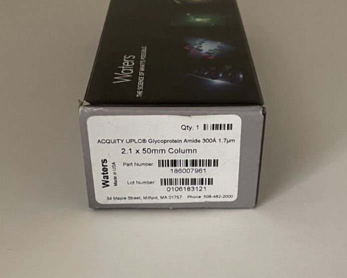 UPLC COLUMN, Waters Acquity Glycoprotein Amide, 2.1 x 50mm SEALED ...