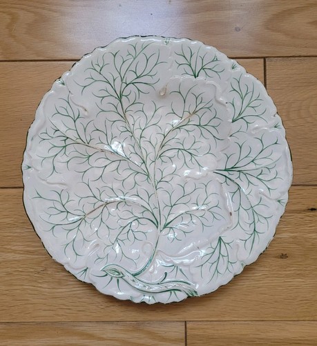 Vintage Old Stylish Plate with Green Design Decorative Plate 24 Cm ...