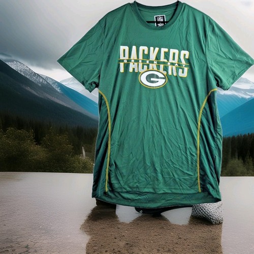 Green Bay Packers NFL Team Apparel Logo Football Lightweight T-Shirt ...