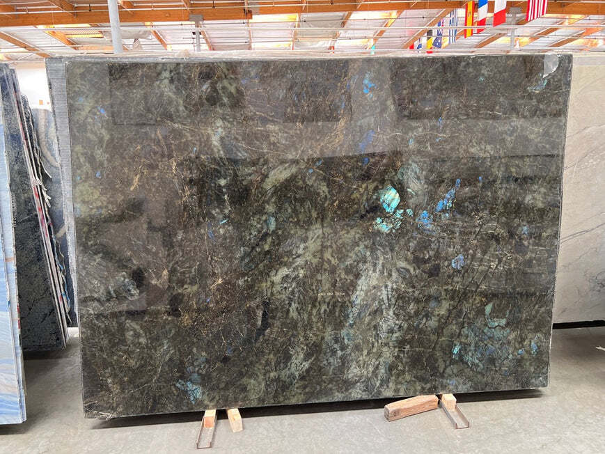 GRANITE Labradorite Stone Slab, Labradorite counters top table Slabs ...