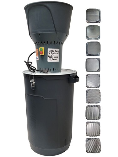 FEED & GRAIN GRINDING MILL ELECTRIC 110v INCLUDES ALL 9 GRINDER PLATES ...