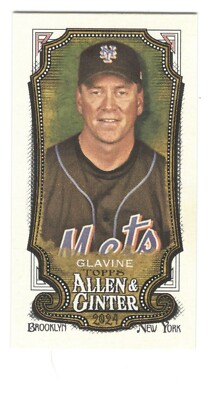 2024 Topps Allen And Ginter #335 Tom Glavine SP Mini Brooklyn Back Mets ...