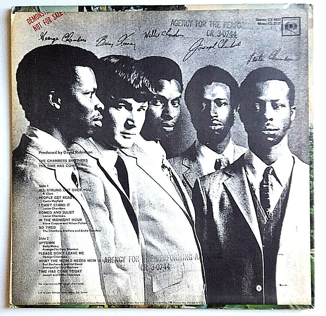 THE CHAMBERS BROTHERS - Time Has Come Today - Vinyl LP 1967 CS 9522 ...