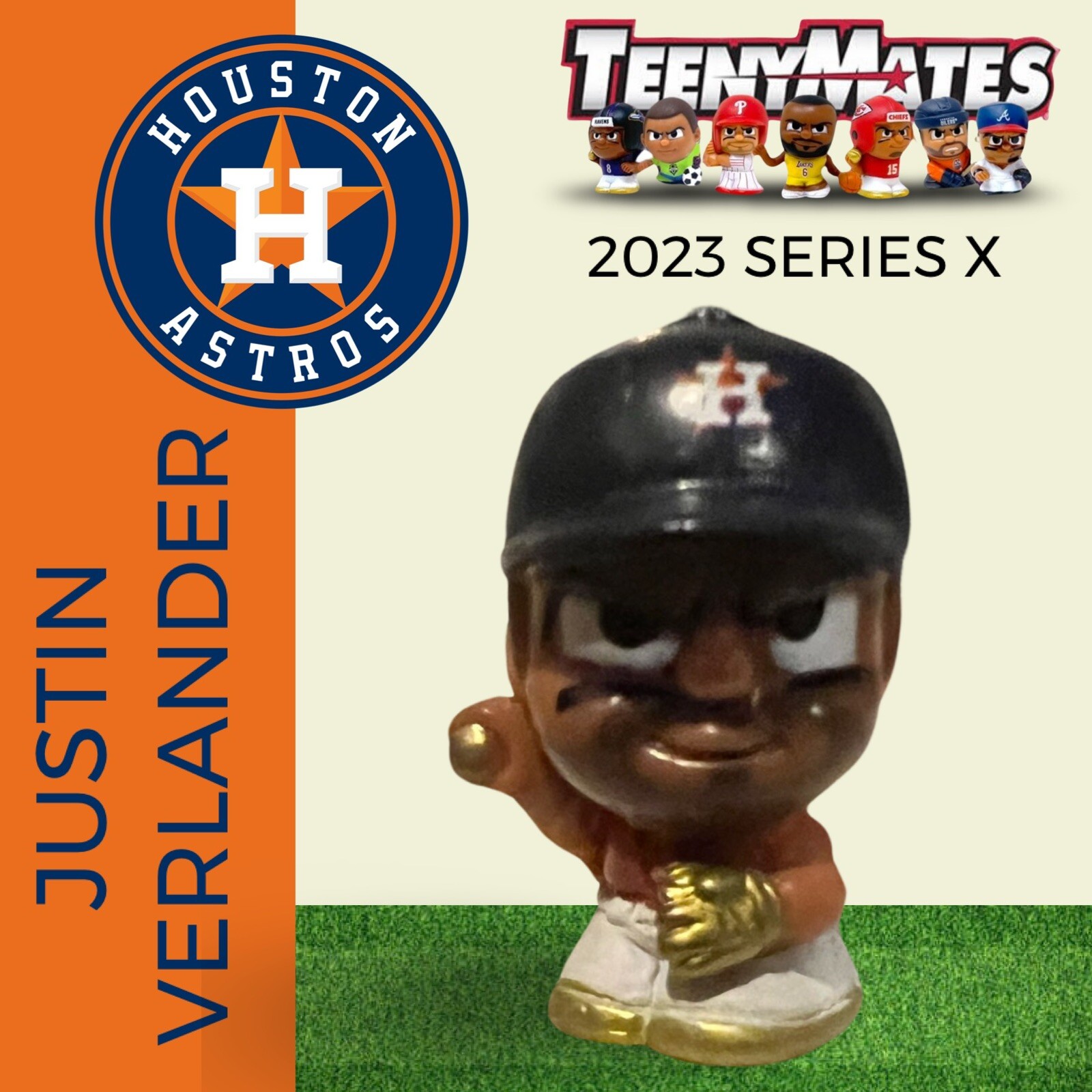 2023 Series X 10 MLB TeenyMates 1 Inch Figures Houston Astros Justin ...