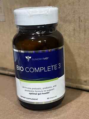 Gundry MD Bio Complete 3 Supplement 60 Capsules Optimal Gut Health MFG ...