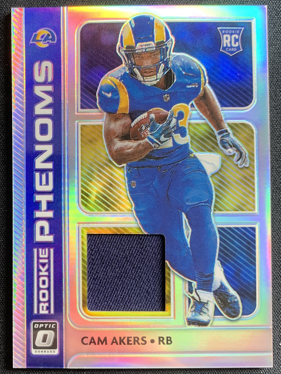 Cam Akers 2020 Donruss Optic Rookie Phenoms Jersey Card SILVER HOLO ...