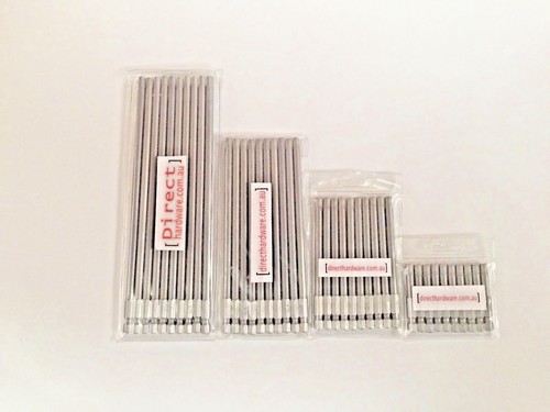 BULK Pack Magnetised HEX H5 Head 5mm Batten Bugle Screw Driver Bit S2 ...
