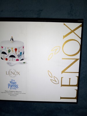 Lenox Disney Mary Poppins Return Sugar Bowl With Lid And Spoon NIB With ...