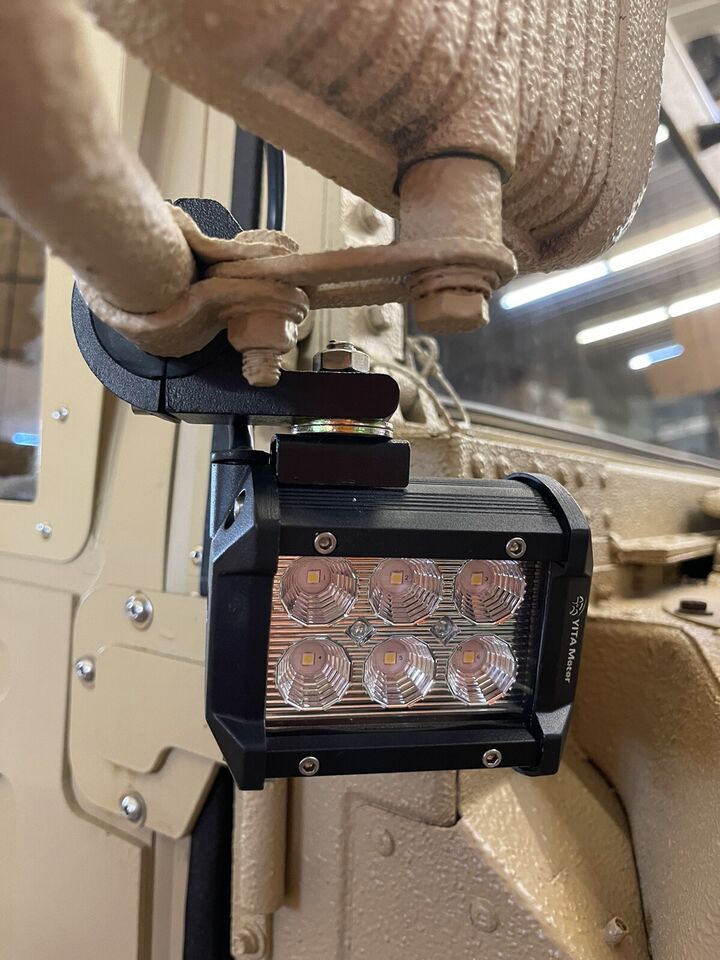 Military Humvee Mirror Mounted Dual Light Kit LED 24V | eBay
