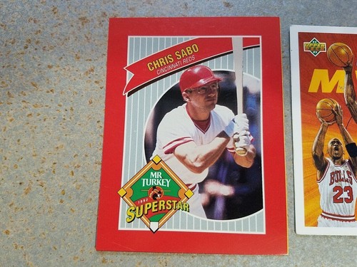 Chris Sabo Cinn Reds 1992 Mr Turkey Superstar #21 RARE OVERSIZE Oddball ...