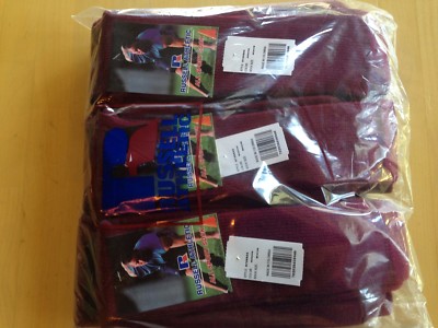 Russell Adult/Youth Solid Color All Sport Tube Sock, 12 Pair, Maroon | eBay