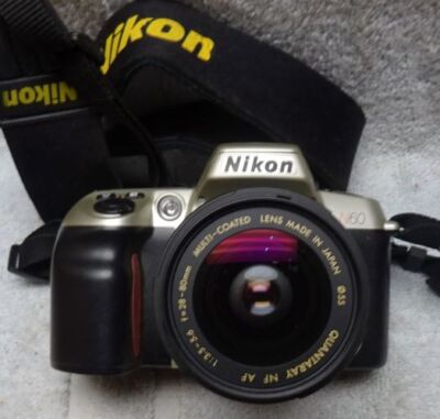 ** Vintage - NIKON N60 - 35mm CAMERA with LENS & NIKON STRAP - decent ...