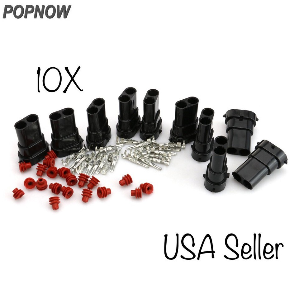 10pc H11 H8 H9 880 881 Bulb Connector Male Plug Adapter HID Xenon ...