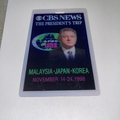 CBS News Press Pass: President Bill Clinton 1998 Trip to Malaysia Japan ...