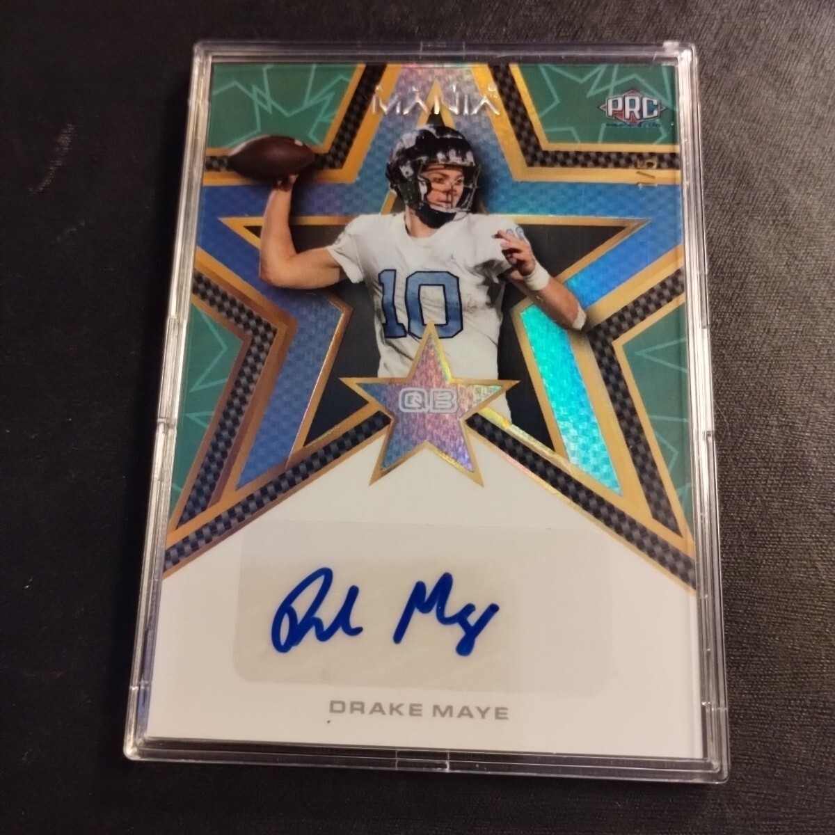 #1/5 Drake Maye Rare SSP Rookie Auto 2023 Wild Card Mania UNC Autograph ...