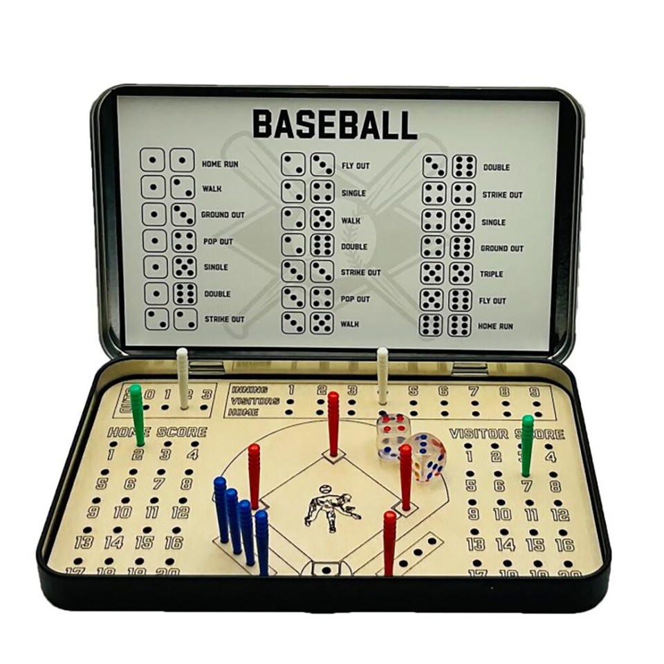 Wooden Baseball Knuckle Dice Table Game Baseball Interaction Toy for ...
