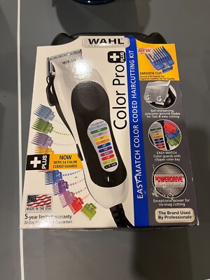 Wahl Color Pro Plus - Color Coded Haircutting Kit with 14 Guards, Case ...
