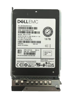 DELL MZILT1T6HBJRAD3 SSD 1.6TB SAS 12Gb/s 2.5" 03TCV6 PM1645a 512 b/s ...