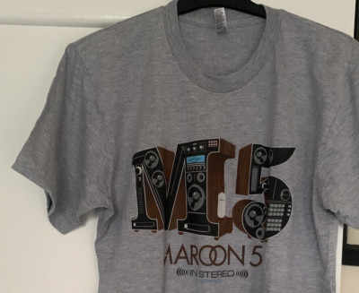 Maroon 5 - 2005 World Tour - T Shirt - Grey - Small - NEW | eBay UK