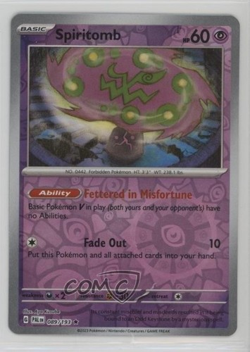 Spiritomb Reverse Foil Pokemon Scarlet & Violet Paldea Evolved SV02 ...