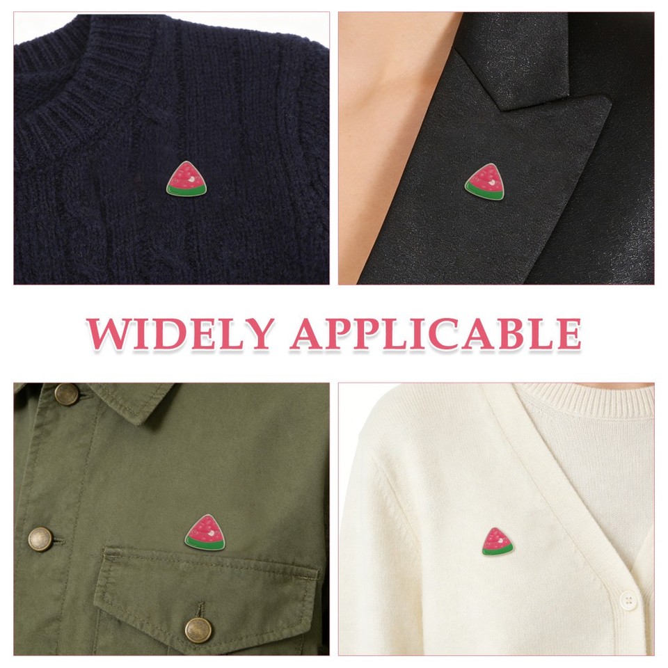 6Pcs Watermelon Lapel Pin: Creative Watermelon Enamel Pins - Kawaii ...