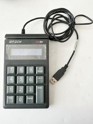 *Mint* ID Tech SREDKey Key Pad With MagStripe Reader USB Black IDSK ...