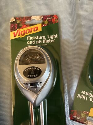 Vigoro Sliver 308314 Moisture, Light and PH Three-way Meter - New | eBay