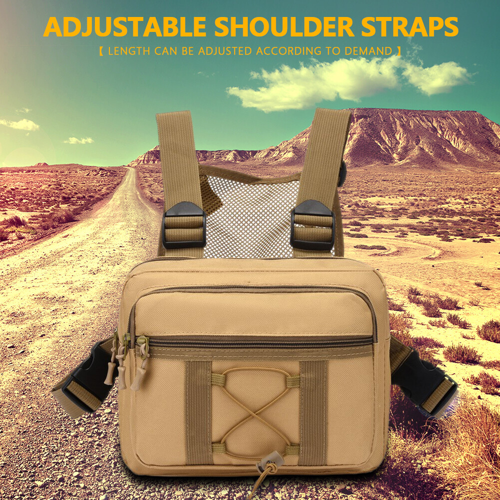 Men Casual Vest Bags Safe Oxford Male Chest Bag for Hiking Travel ...