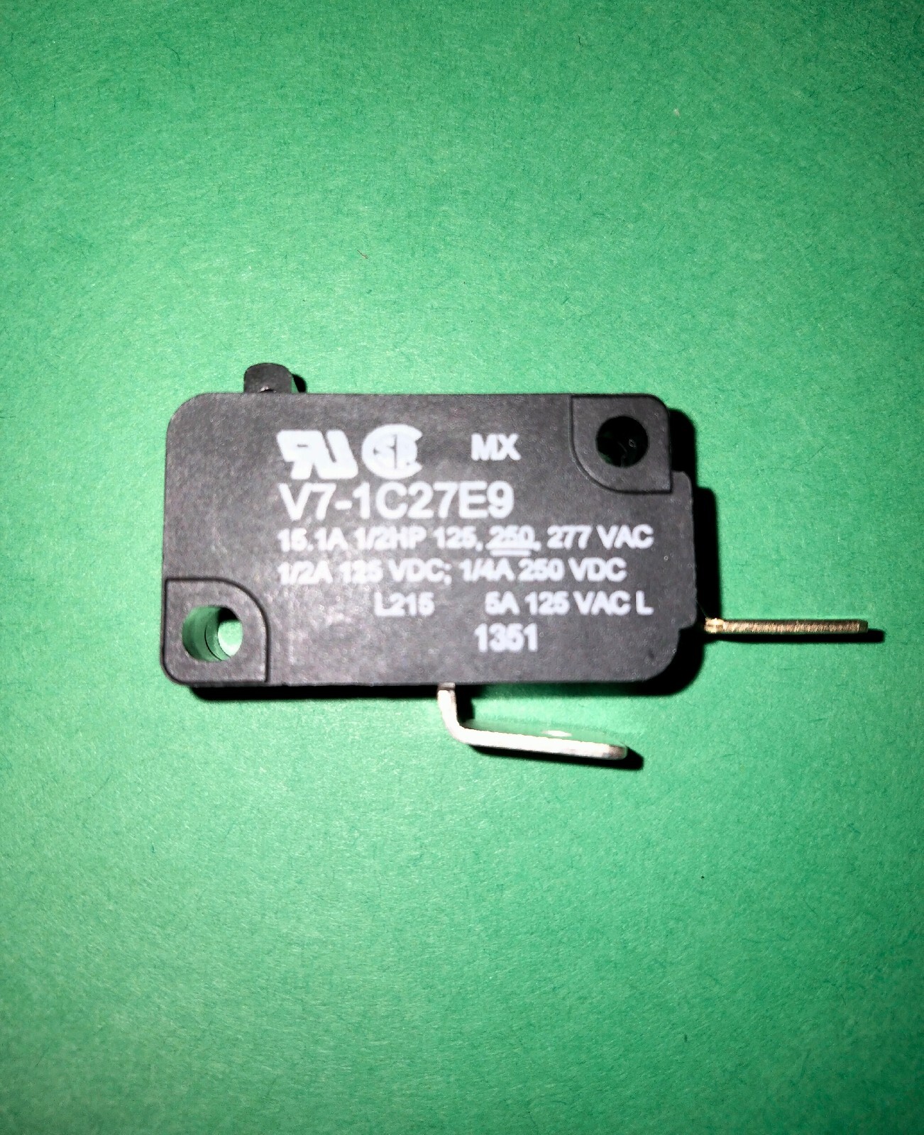 Honeywell - Micro Switch V7-1C27E9 Miniature Basic Switch 15A @ 125V ...
