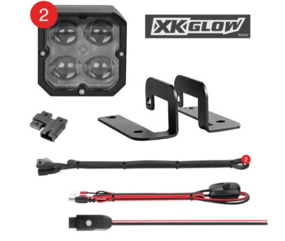 XK Glow C3 Cube Lights With RGB Accent Lighting Kits - XK065001-FO-KIT ...