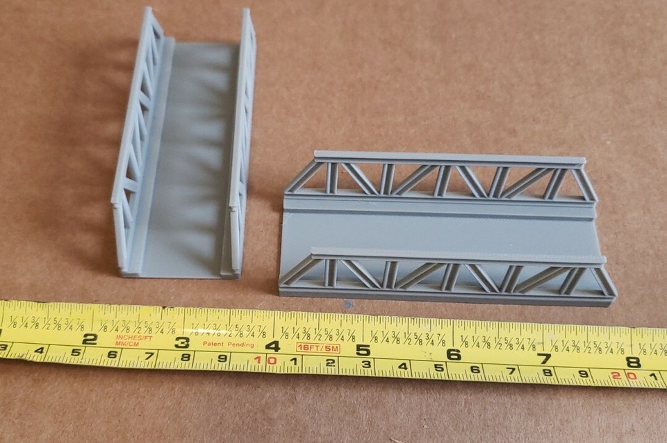 N Scale 3d Printed Pair Of Bridge Trestles. Kato Unitrack Compatible ...