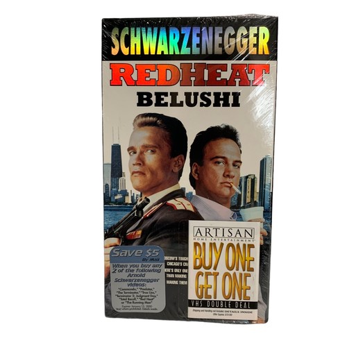 Red Heat VHS Crime Movie Arnold Schwarzenegger Jim Belushi New Sealed ...