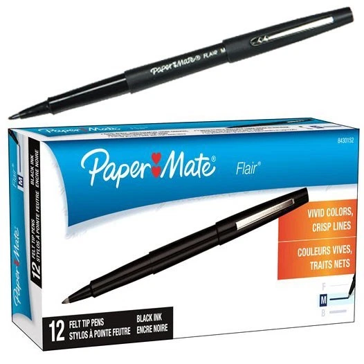 Black Felt Tip Pens