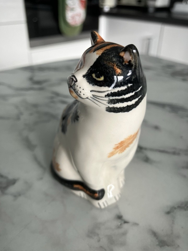 Vintage Babbacombe Pottery Small Calico Cat 10cm Lowndes Pateman VVGC ...