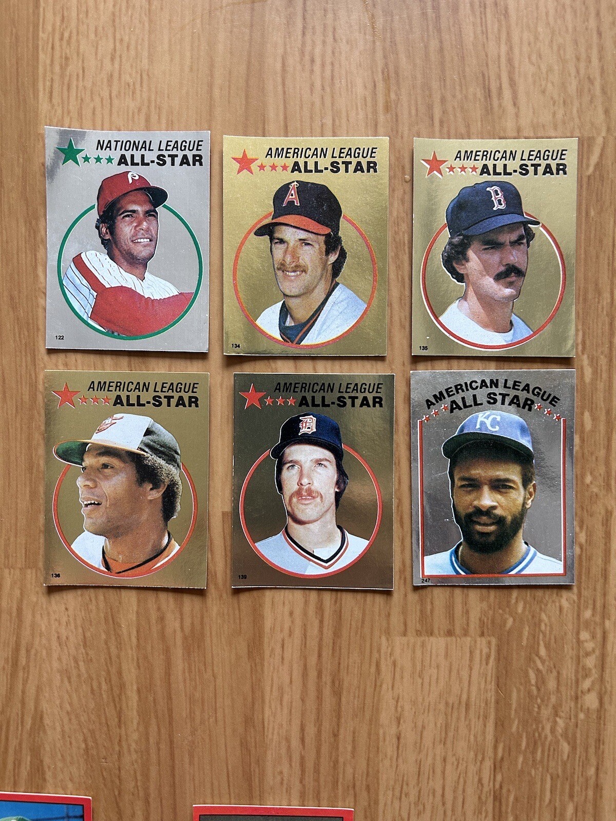 1982 Topps Stickers Lot Of (6) Wilson/Morris/Evans/Singleton/Trillo ...