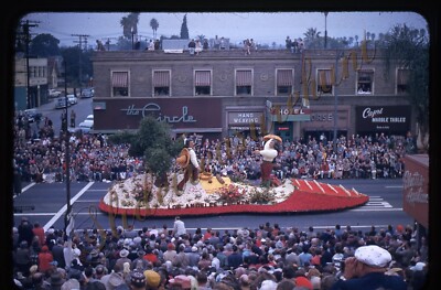Pasadena Rose Bowl Parade Float 35mm Slide 1950s Red Kodachrome Los ...