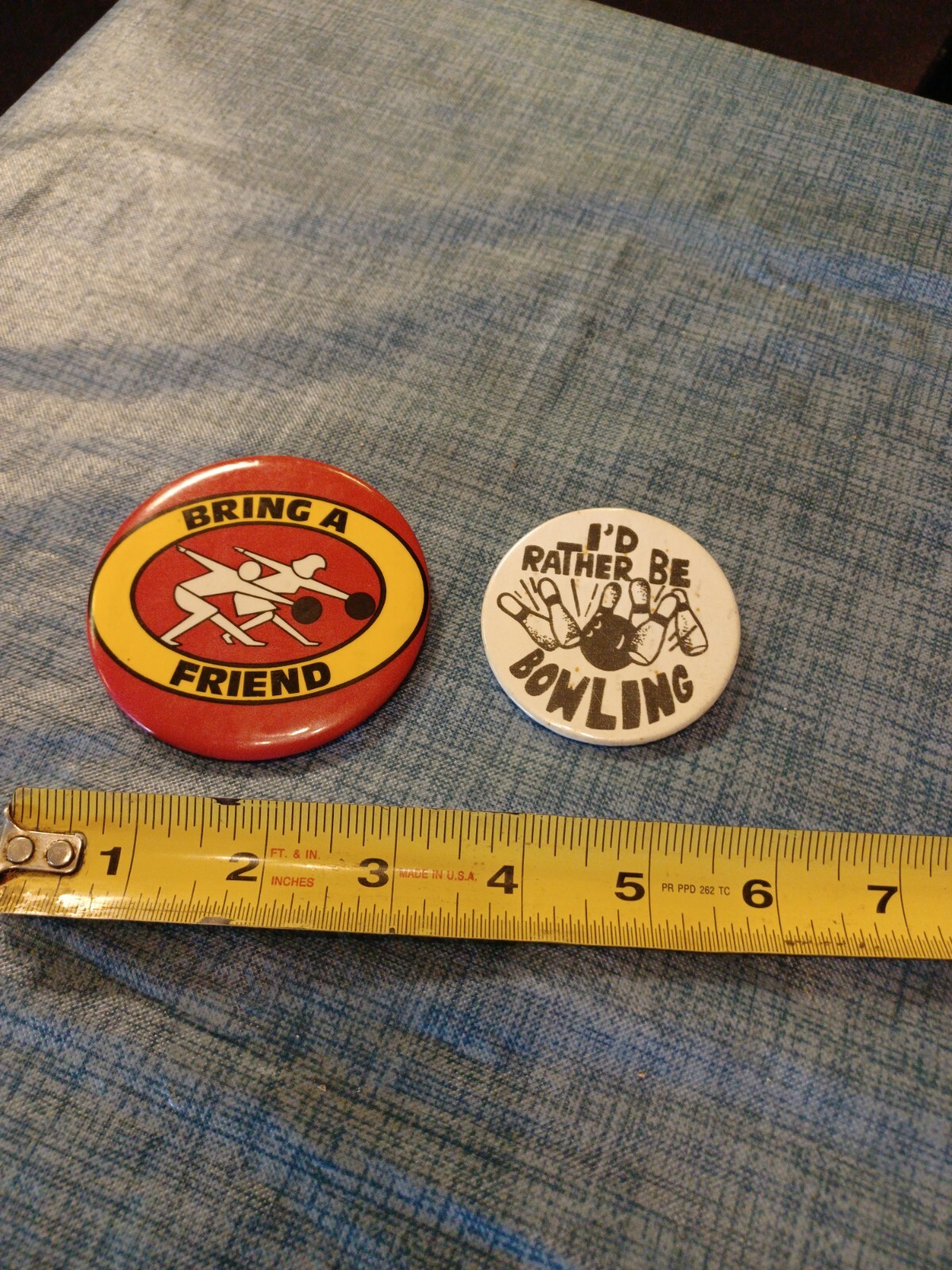 Lot of (2) vintage bowling Pinback buttons | eBay